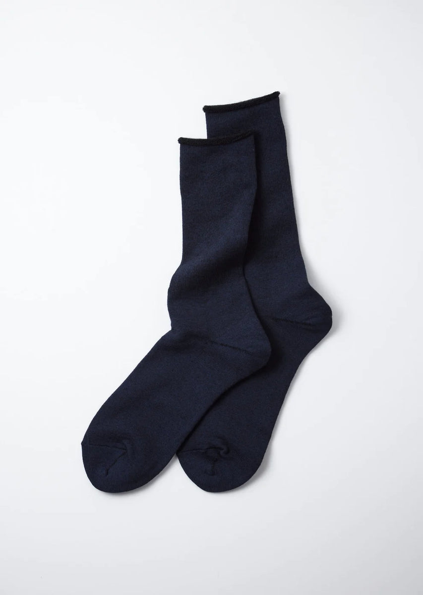 City Socks / Navy & Black - ROTOTO – (ki:ts)
