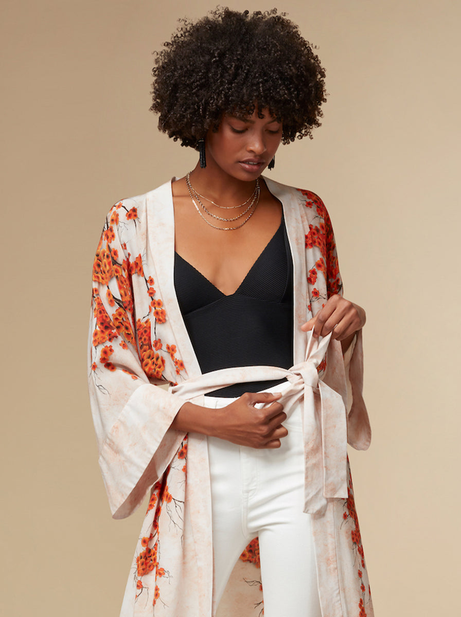 alice - white / silk kimono robe - KAYLL – (ki:ts)